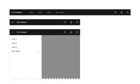 UI Shell Header Carbon Design System