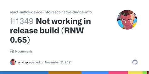 Not Working In Release Build Rnw 065 · Issue 1349 · React Native Device Inforeact Native
