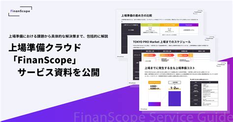 finanscopeサービス資料を公開しました finanscope