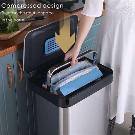 Customized 430 Stainless Steel Compression Trash Can Factory Hauv Suav Teb
