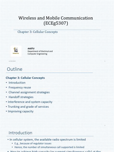 Chapter 3 33celular Concepts Eceg5307 Pdf Cellular Network Radio