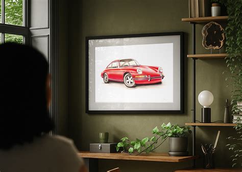 Élégance Classique La Porsche 911 Emblématique Affiches Et