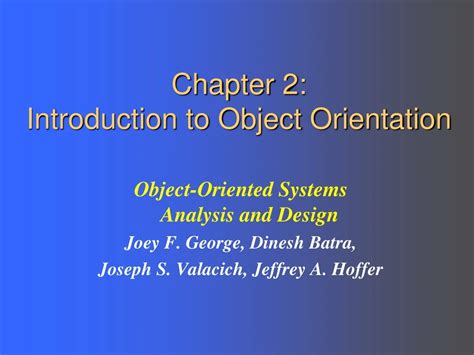Ppt Object Orientation Concepts And Principles In Systems Analysis And Design Powerpoint