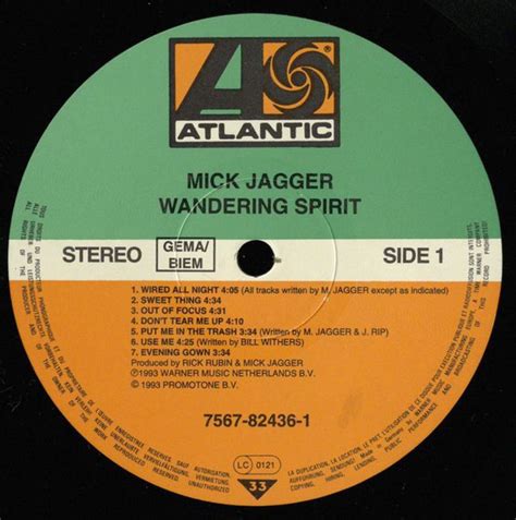 Mick Jagger Wandering Spirit Used Vinyl High Fidelity Vinyl