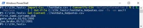 Removing Quotes From A CSV File With PowerShell SQL DBA Blog