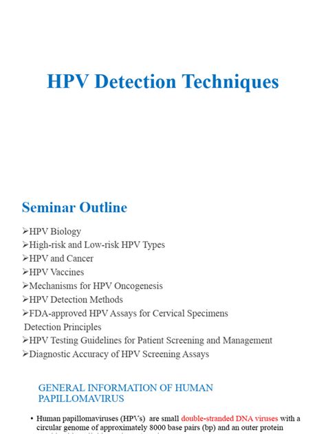 Hpv Detection Techniques Pdf