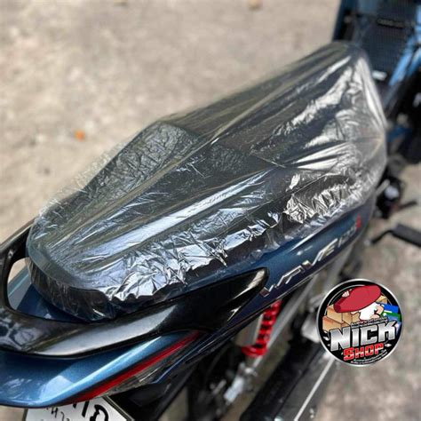 ถุงคลุมเบาะรถมอเตอร์ไซค์ พร้อมยางยืดรัดอย่างดี มีให้เลือก2แบบ ปกติ หนา กันน้ำ กันฝุ่น Shopee