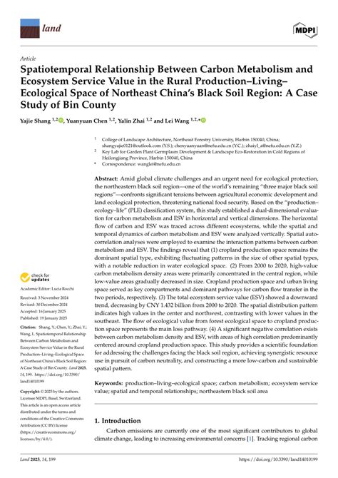 Pdf Spatiotemporal Relationship Between Carbon Metabolism And
