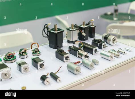 Array Of Electric Motors Including Stepper Motors Servo Motors And Dc Motors Displayed On A