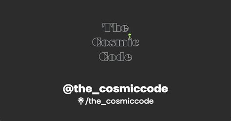 The Cosmiccode Linktree