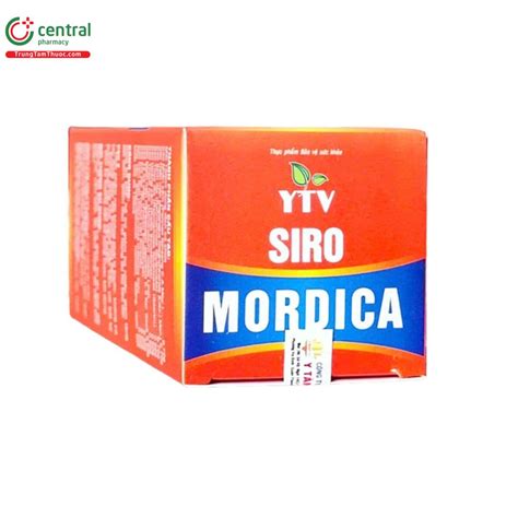 Siro Mordica Hỗ Trợ Bổ Phế Giảm Ho Loãng đờm Và Làm Dịu Rát Họng