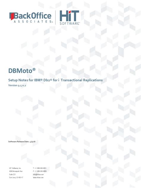 Ibmdb2i Dbmotosetupnotes Pdf Ibm Db2 Replication Computing