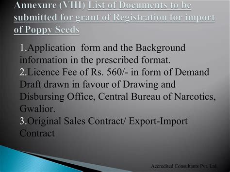 Narcotics Approval Ppt