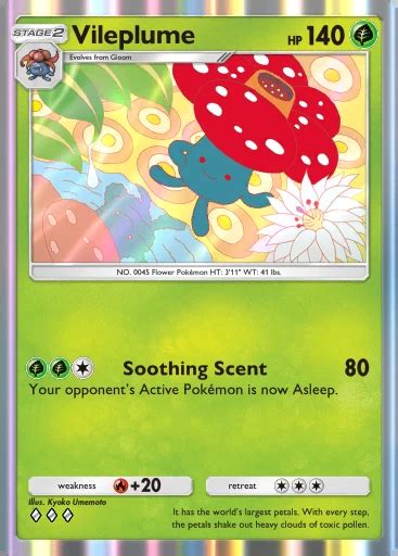 Vileplume Dominação Genética 13226 3 Diamantes Pokémon Tcg Pocket