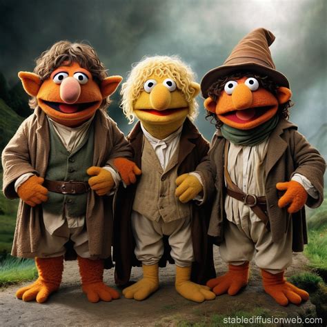 Muppets As Lord Of The Rings Characters Stable Diffusion Online