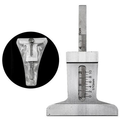 PC Wheel Tread Depthometer Auto Car Depth Indicator Ruler Tread Gauge Tire Tread Depth Meter