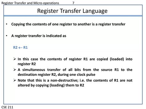 Register Transfer Language Pptx Programming Languages Computing
