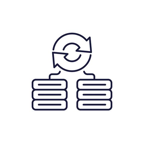 Backup Servers Data Line Icon Vector Art At Vecteezy