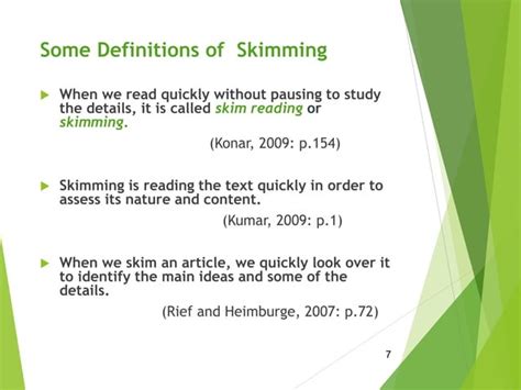 Skimming Pptppt What Is Skimming And Activities Related To Itd Ppt