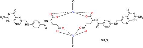 Proposed Structure Of The Vanadyl Iv Folate Complex Download