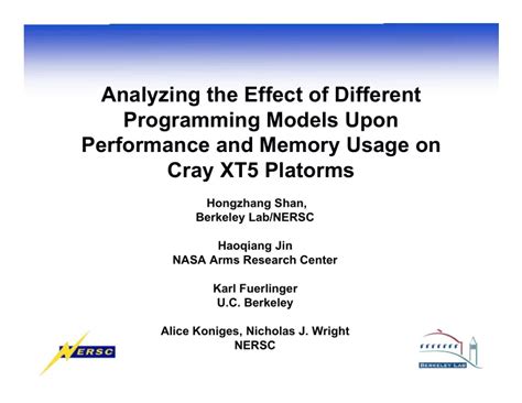 Ppt Analyzing The Effect Of Different Programming Models Upon