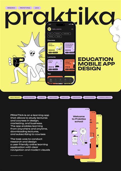 education app design ux ui behance