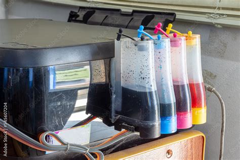 Dirty And Empty Printer Cartridges Stock Photo Adobe Stock