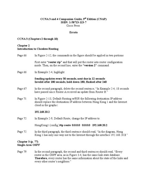 Ccna 3 And 4 Companion Guide 3rd Edition Cnap Pdf Network Switch Ethernet