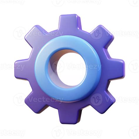 Fascinating Quintessential Minimal Design Flat Color Gear Icon With Crisp Edges With Scalable