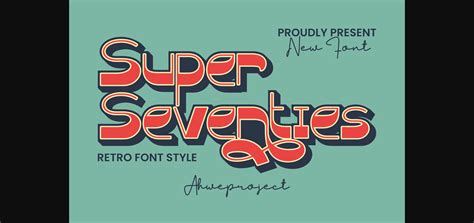 Super Seventies Font Font Canyon