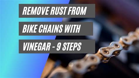Remove Rust From Bike Chains With Vinegar 9 Steps Bicycle 2 Work