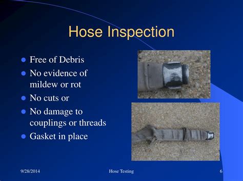 Ppt Annual Hose Testing Powerpoint Presentation Free Download Id