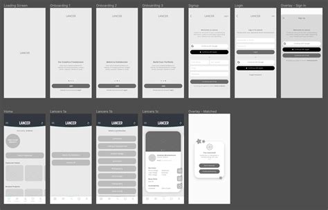 ux ui design lancer app prototype andrew mitchelmore interface