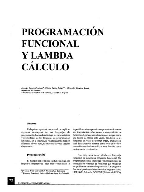 lambda calculo pdf pdf lenguaje de programación programacion