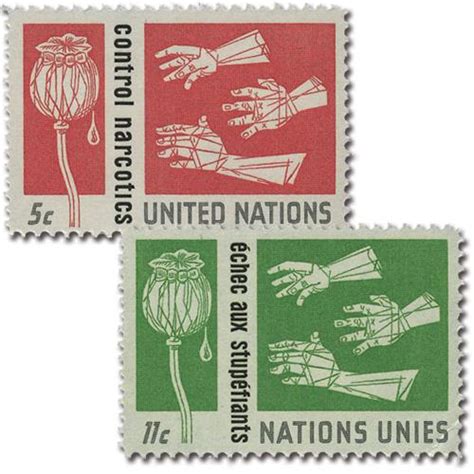 Un131 32 1964 Narcotics Control Mystic Stamp Company