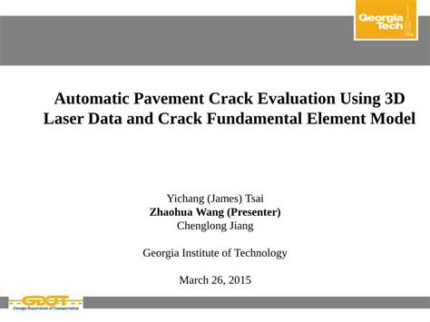 Pdf Automatic Pavement Crack Evaluation Using 3d Laser Data Dokumen