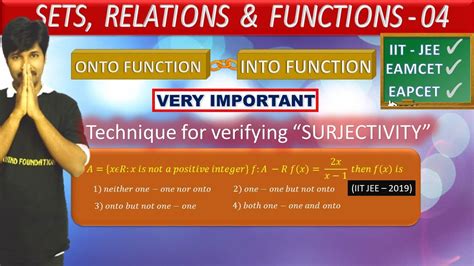 sets relations and functions 04 onto functions and verification