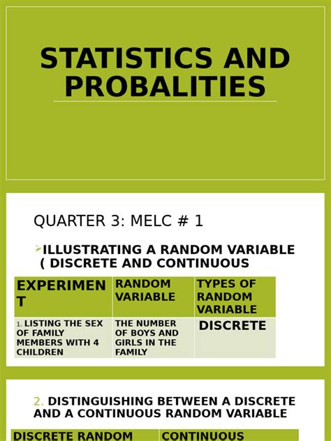 Statistics And Probalities Pdf