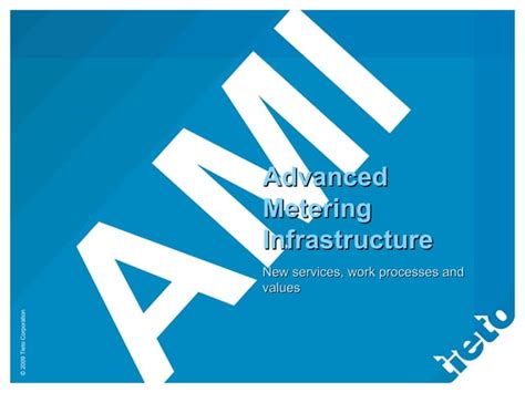 Advanced Metering Infrastructure PPT Business Utilities Business