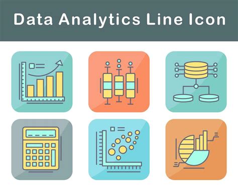 Data Analytics Vector Icon Set 20650778 Vector Art At Vecteezy