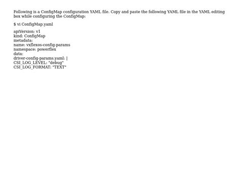 Configmap Configuration Red Hat Openshift 4 11 Deployment And Data Protection Using Ppdm On