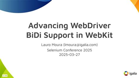 Advancing Webdriver Bidi Support In Webkit Pdf