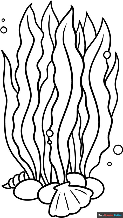 Ocean Coloring Page Printable Seaweed Coloring Page Seaweed Coloring