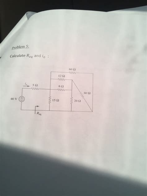 solved problem 1 for the circuit below calculate req all
