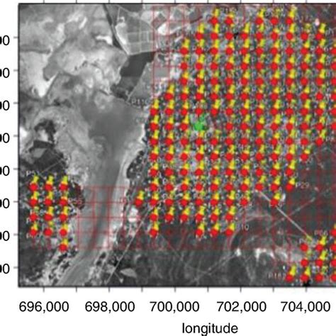 Map Of The Study Region And Sampling Grid Download Scientific Diagram