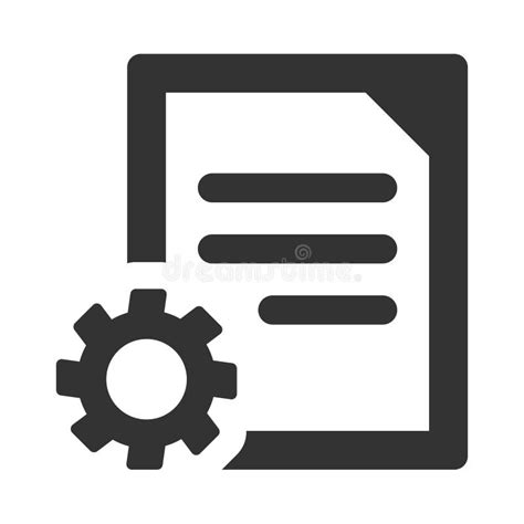 File Configuration Icon Stock Vector Illustration Of Setting 330713238