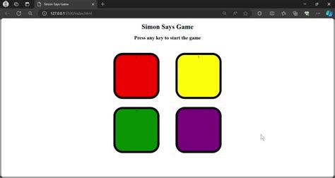 Video Simon Says Game Using Html And Javascript Ram Saloke Posted On The Topic Linkedin