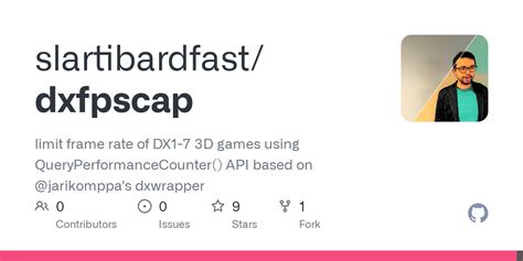 Github Slartibardfast Dxfpscap Limit Frame Rate Of Dx D Games Using