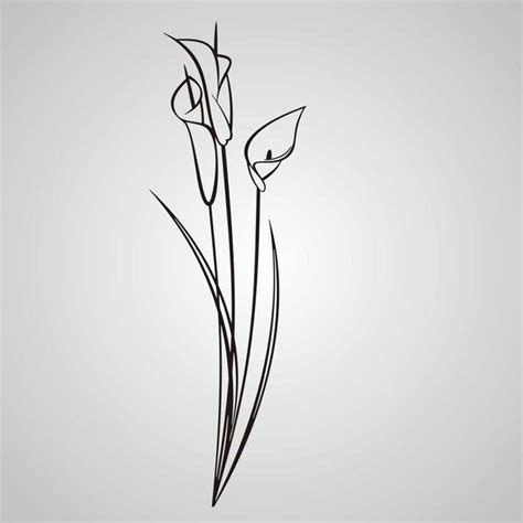 Lily Flower Reusable Stencil Sizes A5 A4 A3 Romantic Shabby Chic Flora