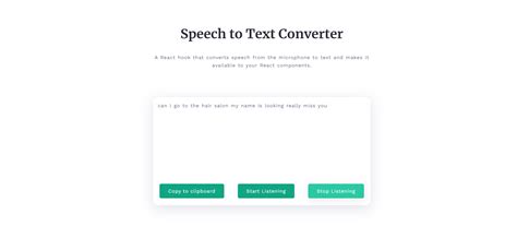GitHub Kaifatab Speech Recognition Speech To Text Converter With Copy Feature Using React JS